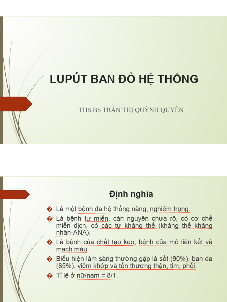 Lupút Ban Đỏ Hệ Thống | PDF