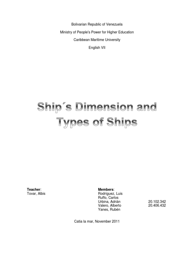 Ship Dimensions and Types: A Breakdown of Key Terms and Categories ...