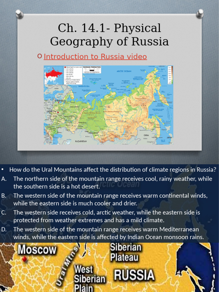 Ch. 14.1 Physical Russian Core | PDF | Siberia | Russia