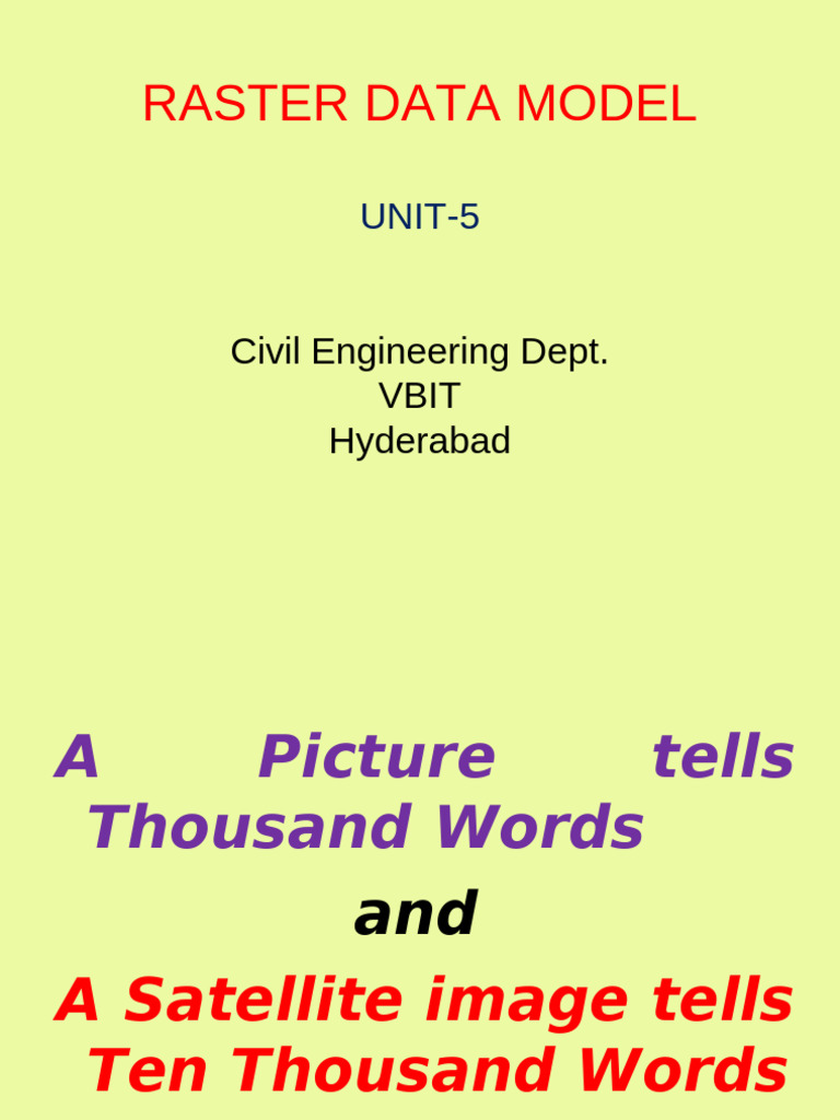 Understanding the Raster Data Model | PDF | Geographic Information ...