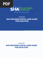 SHA Provider Portal Training Guide | PDF | Login | Websites
