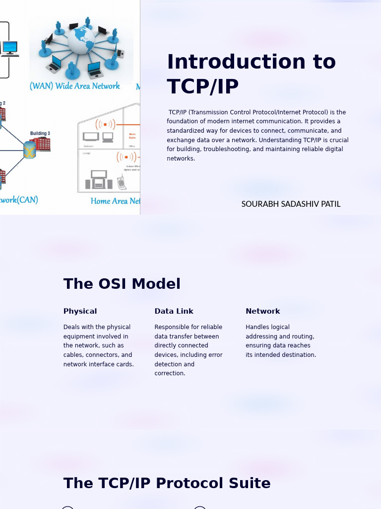 Introduction to TCPIP | PDF | Internet Protocols | Computer Network