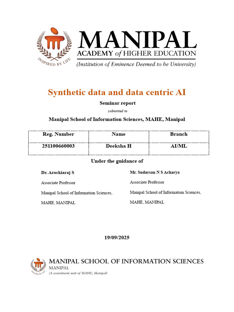 Me Seminar Report - Merged | PDF | Machine Learning | Artificial ...