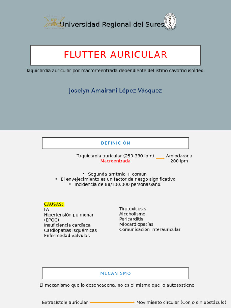 Flutter Auricular | PDF | Especialidades Medicas | Corazón