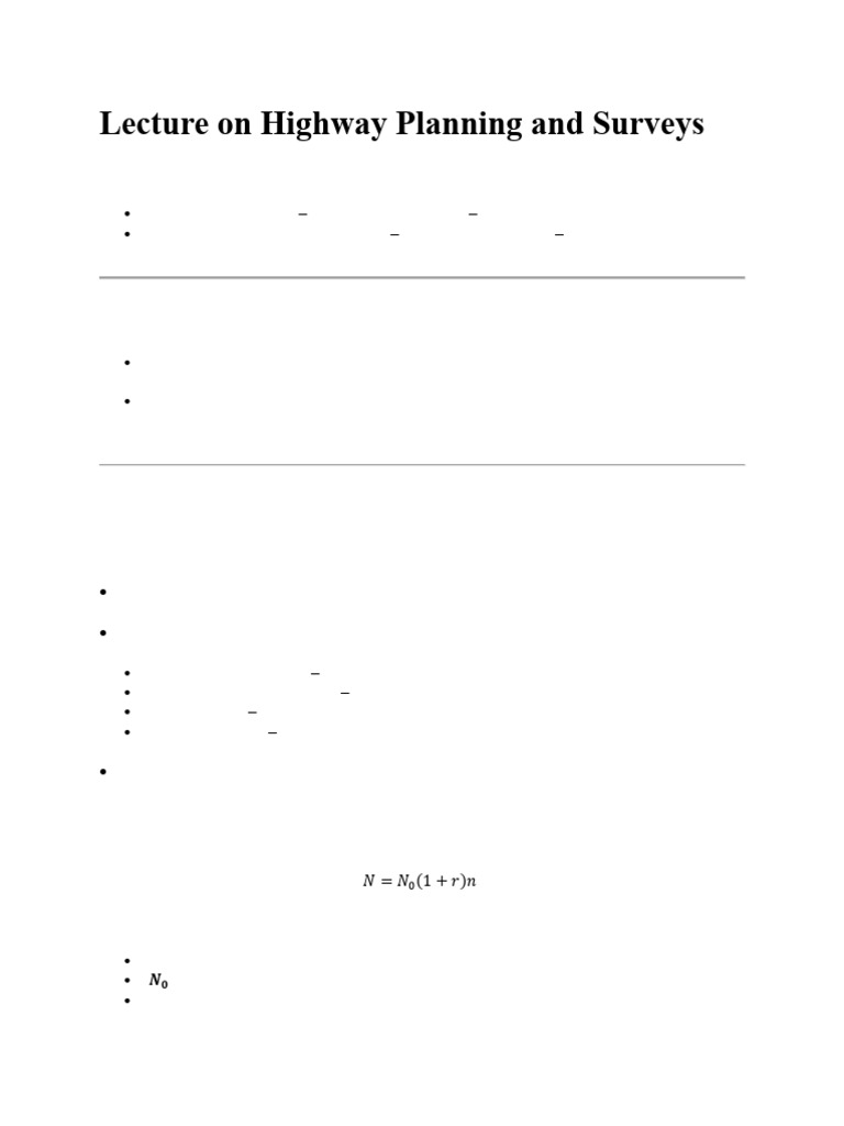 Highway Planning and Survey Techniques | PDF | Surveying | Road