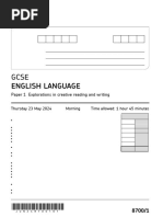 AQA GCSE Nov 2020 English Language Past Paper 1 | PDF