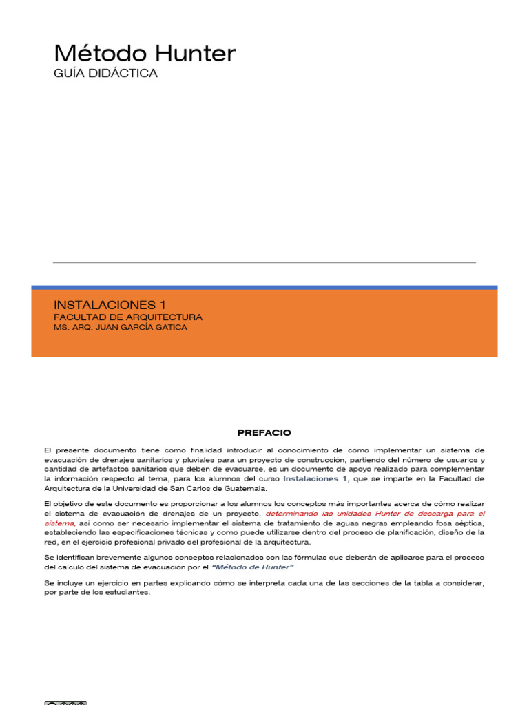 Guía Método Hunter para Drenajes Sanitarios | PDF | Saneamiento ...