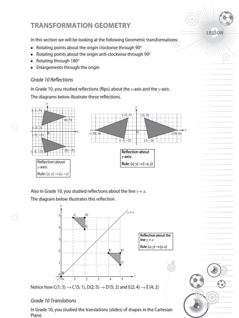 Transformation Cartesian Coordinate System Mathematical Objects