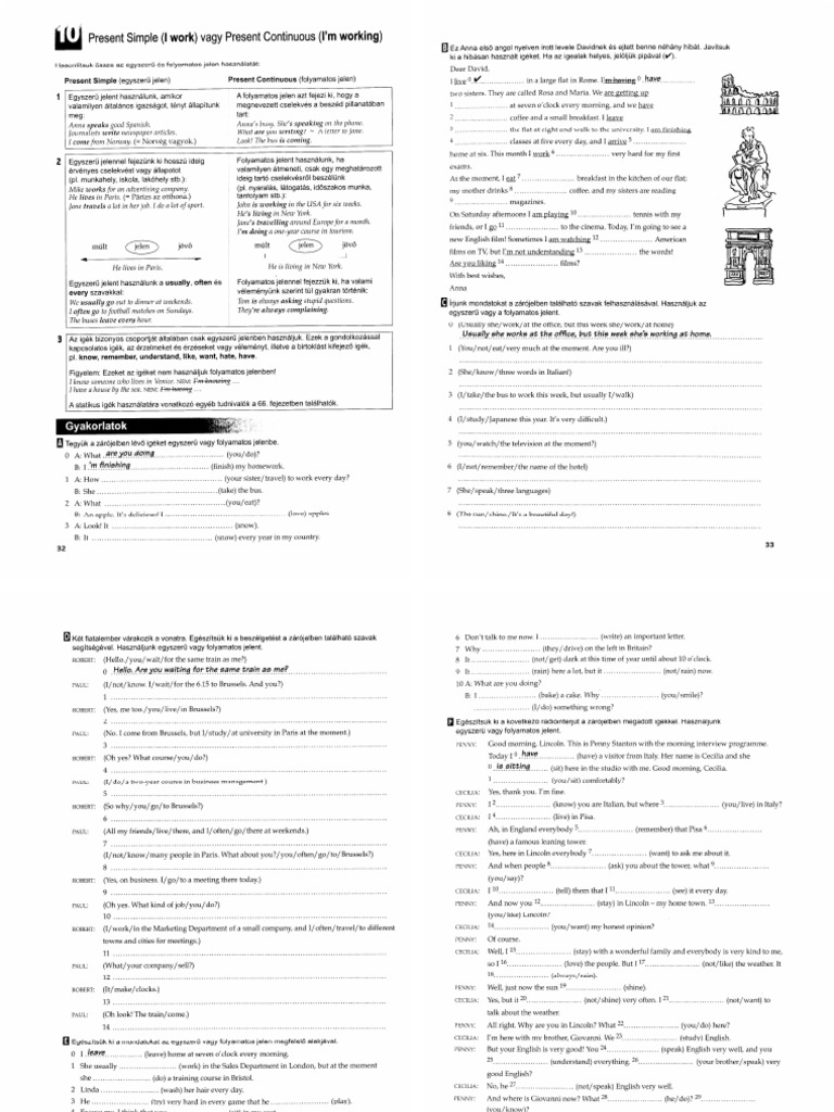 Oxford Angol_present_simple and Continuous | PDF
