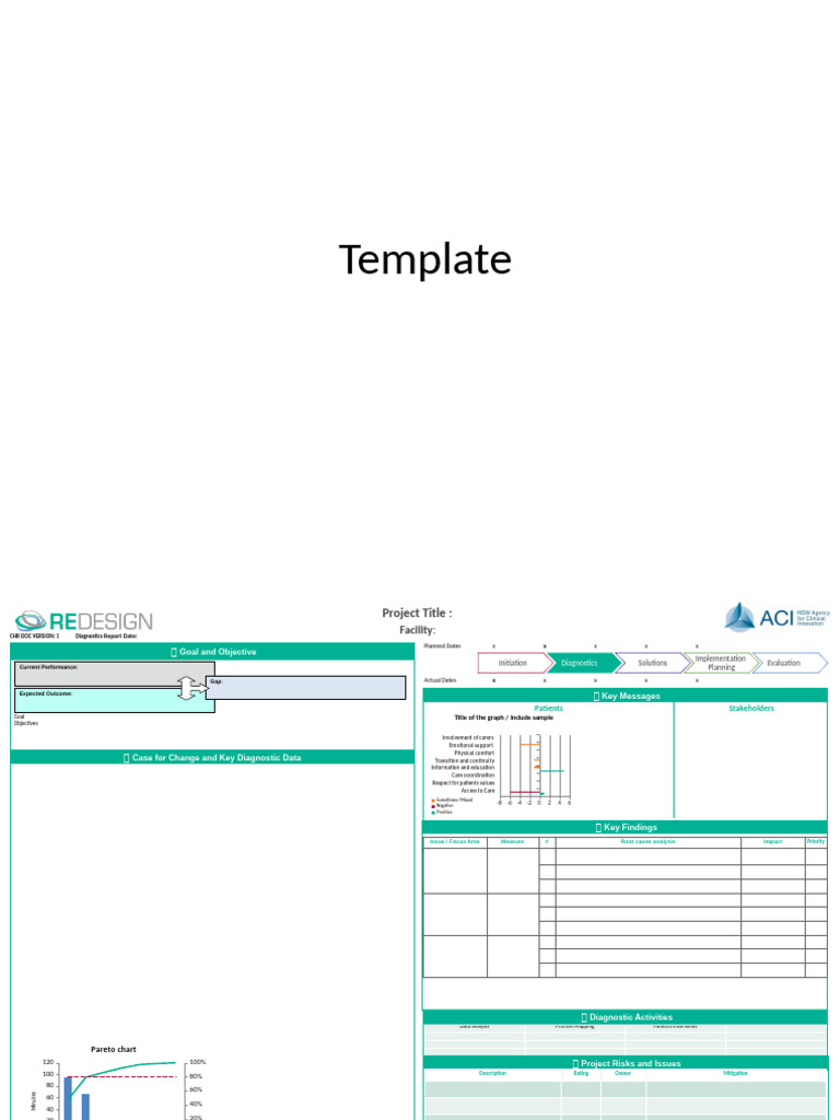 Diagnostic Report Template for Projects | PDF | Sampling (Statistics)