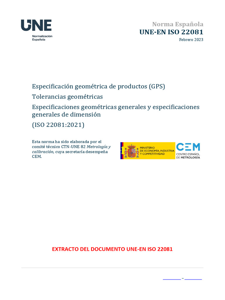 Norma UNE-EN ISO 22081:2023 | PDF | Integral | Organización ...