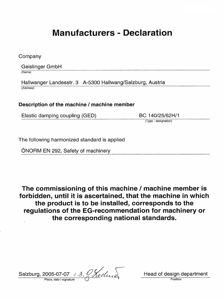 Geislinger Coupling BC | PDF