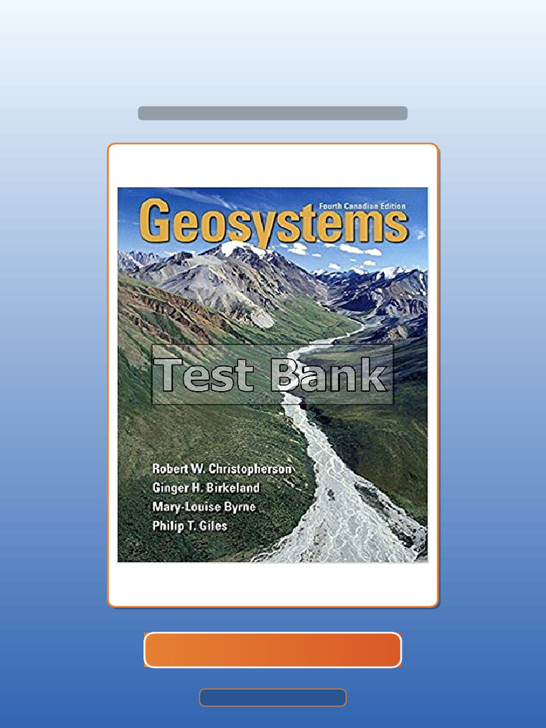 Geosystems An Introduction To Physical Geography Canadian 4th Edition ...