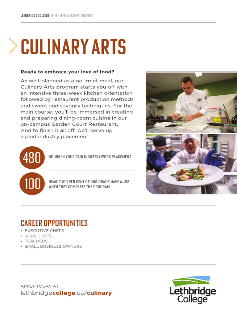 LC Culinary Careers | PDF