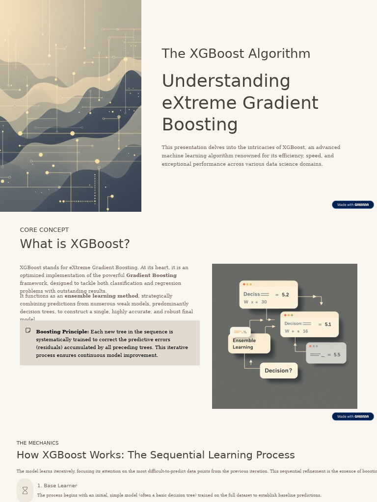 The XGBoost Algorithm | PDF | Errors And Residuals | Machine Learning