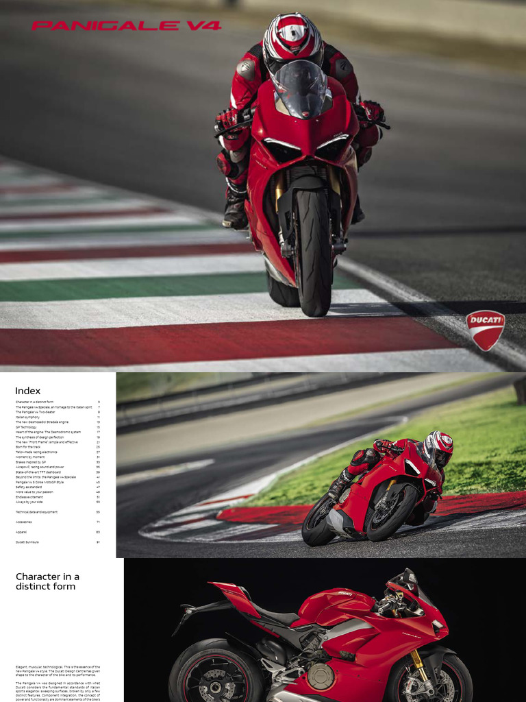 Ducati Panigale V4 Brochure | PDF | Vehicles | Motor Vehicle