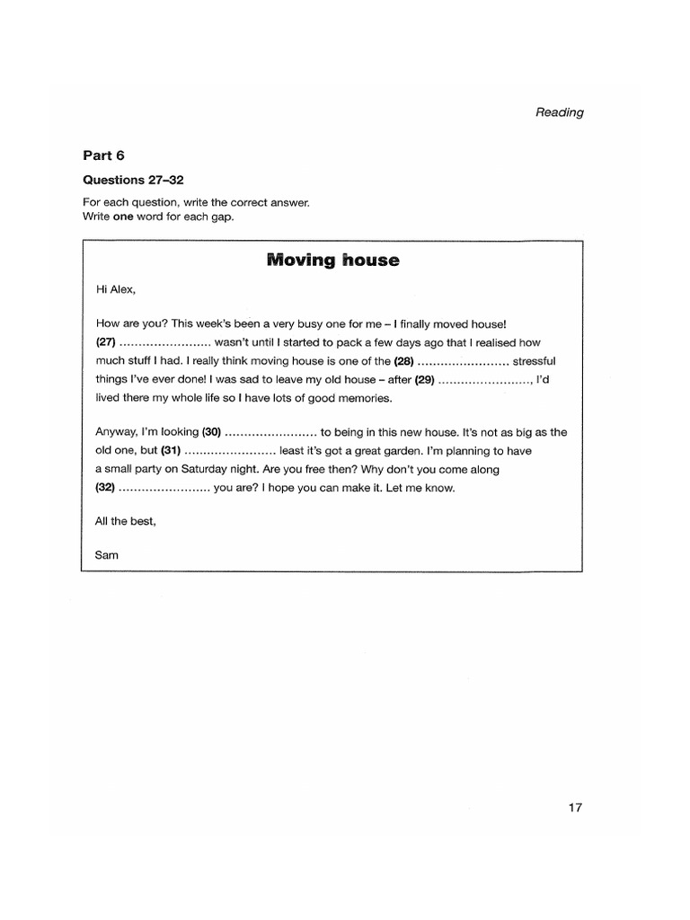 Pet Reading Part 6 Moving House | PDF