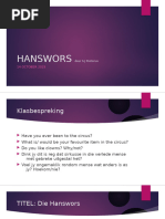 Analysis of "Die Hanswors" Poem | PDF