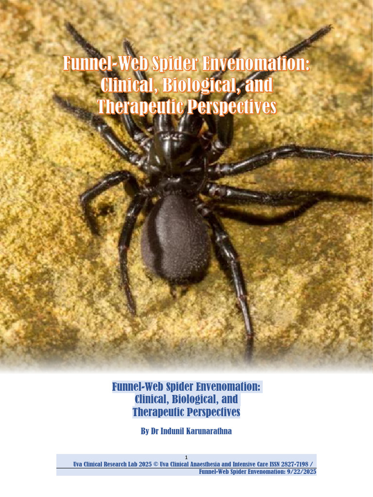 Funnel-Web Spider Envenomation Clinical, Biological, and Therapeutic ...