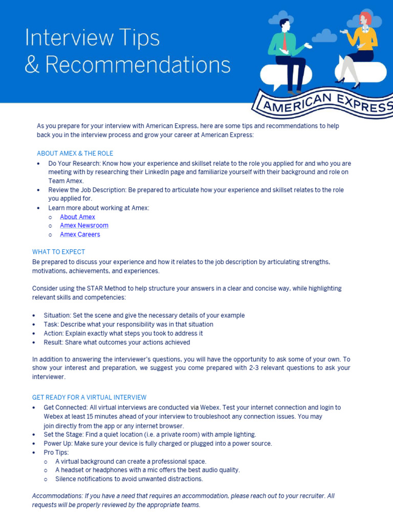 American Express Interview Tips | PDF