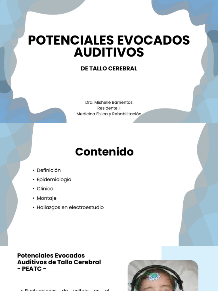 Potenciales Evocados Auditivos: PEATC | PDF | Escuchando | Sonido