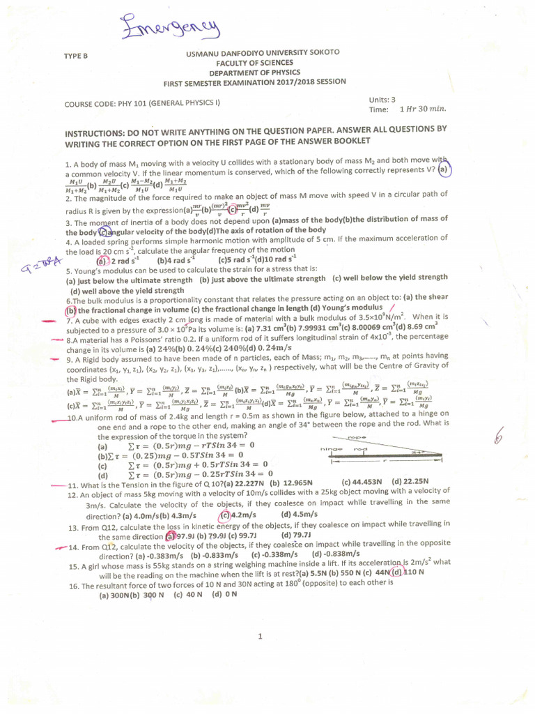 Phy 101 | PDF