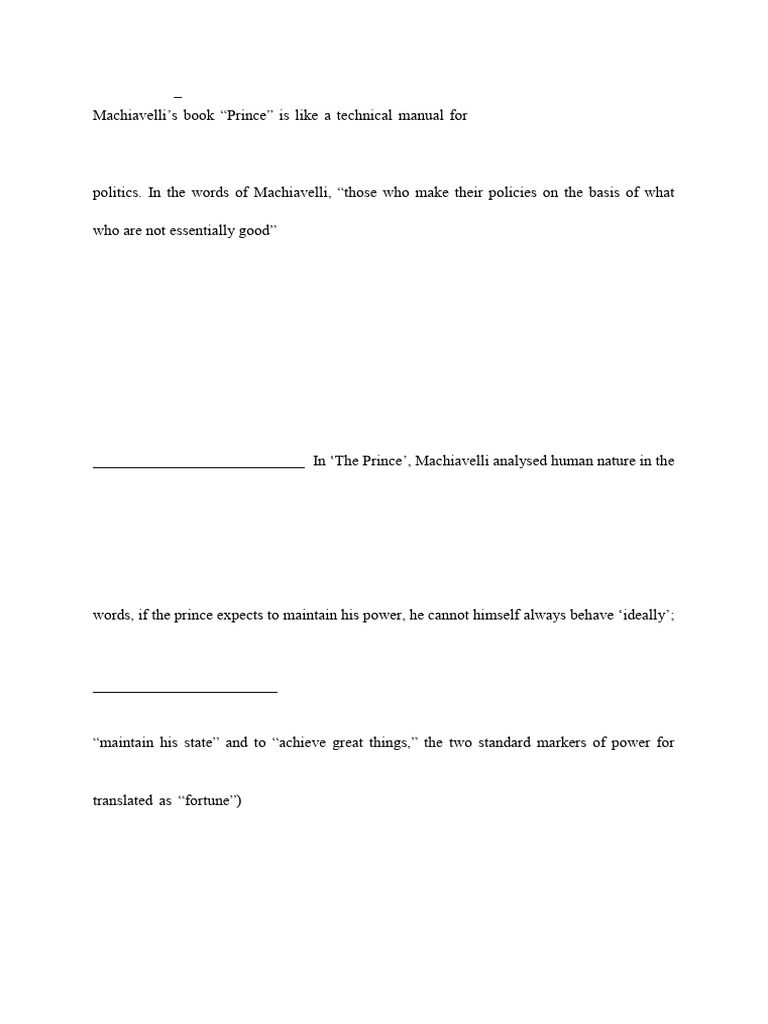 Machiavelli The Prince PDF Free | PDF | The Prince | Niccolò Machiavelli