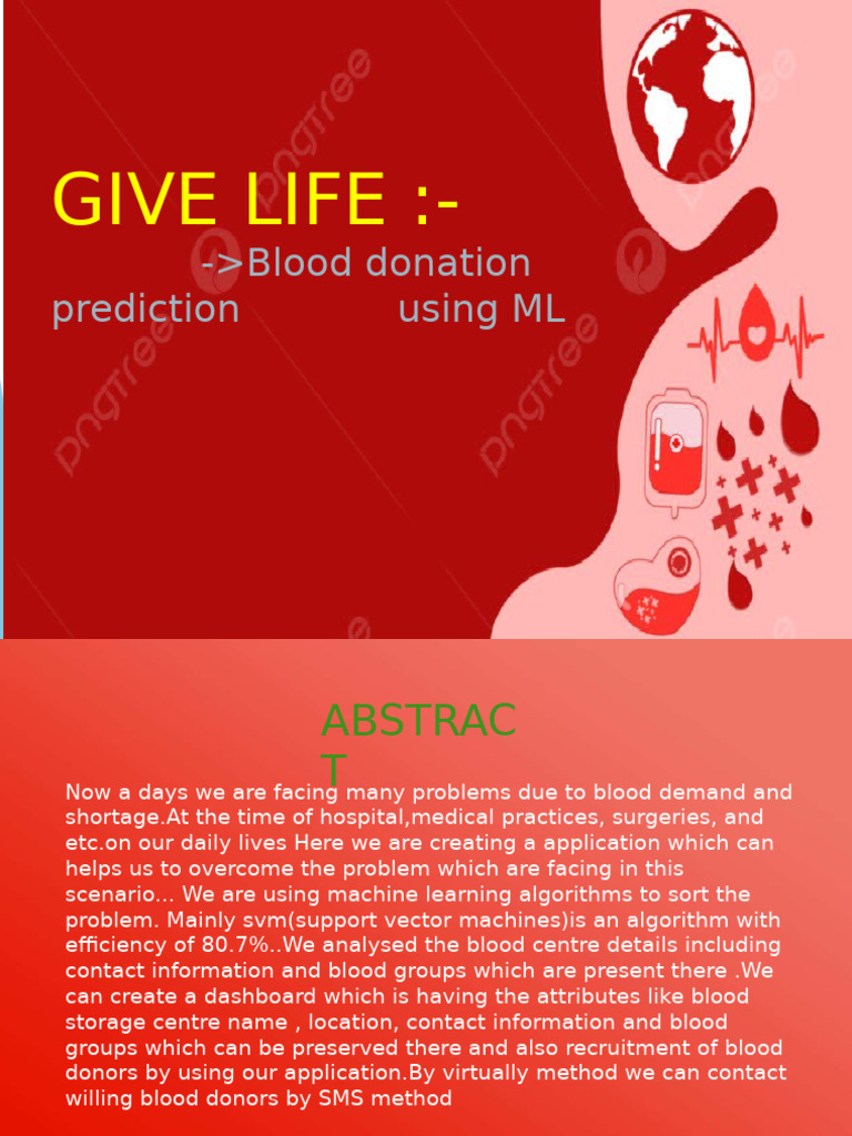 Final Blood Donation | PDF | Support Vector Machine | Machine Learning