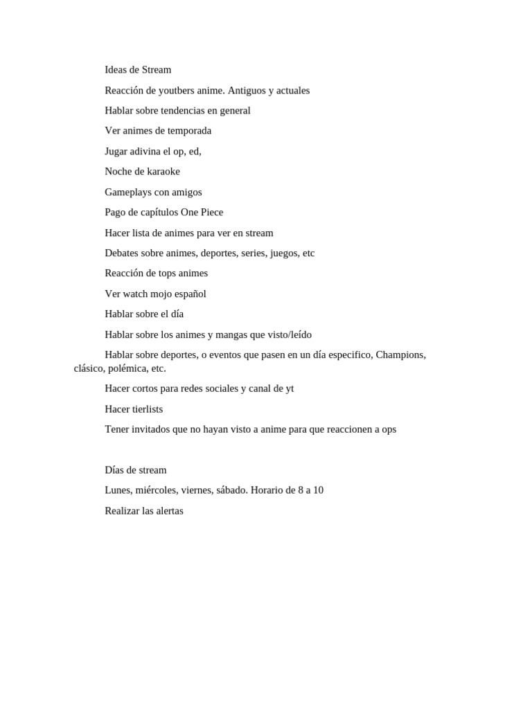 Ideas de Stream | PDF