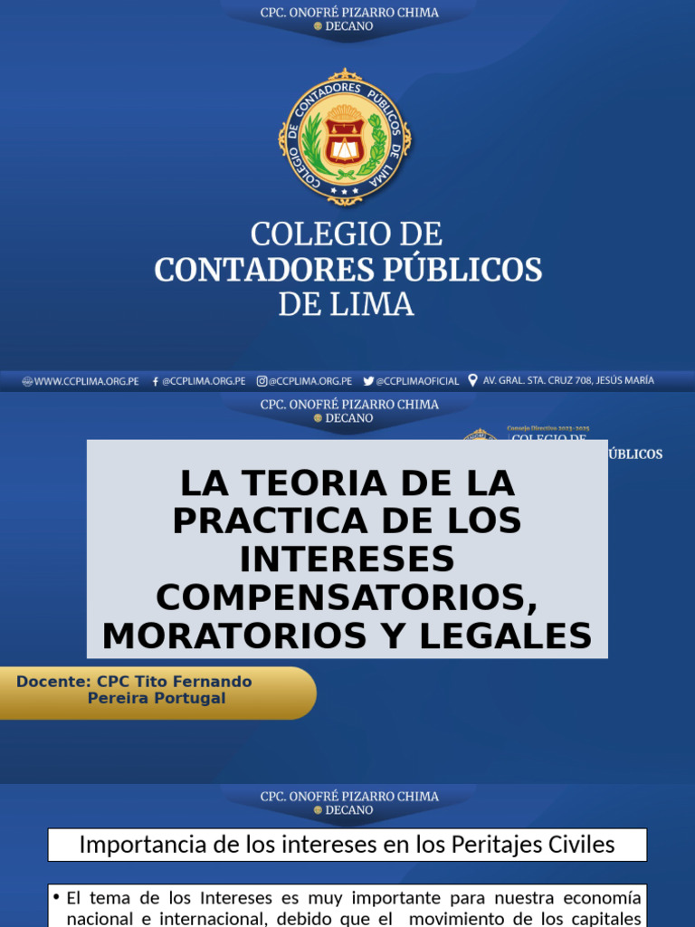Intereses Compensatorios y su Regulación en Perú | PDF | Interés | Bancos