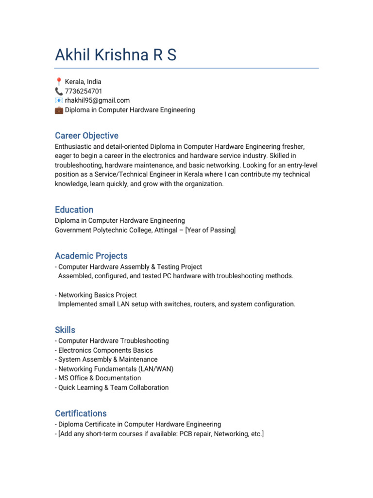 NewAkhil Krishna RS Resume | PDF