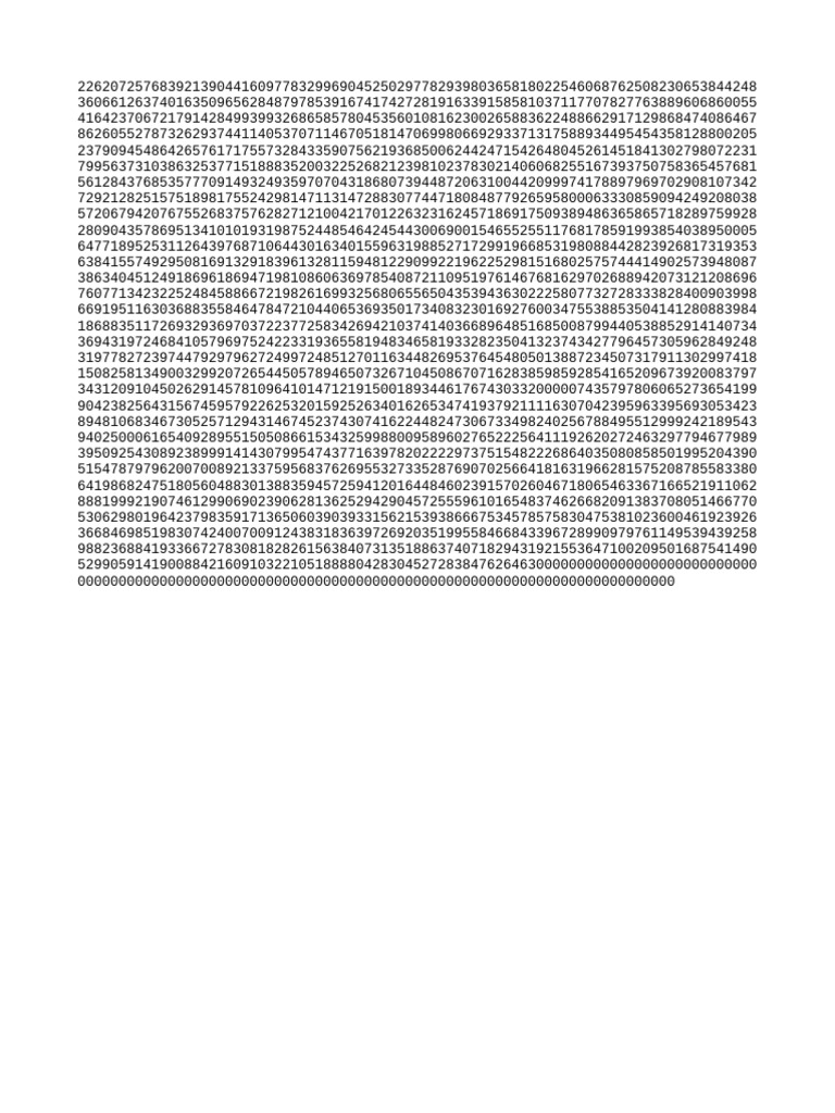 Large Multiplication Result | PDF