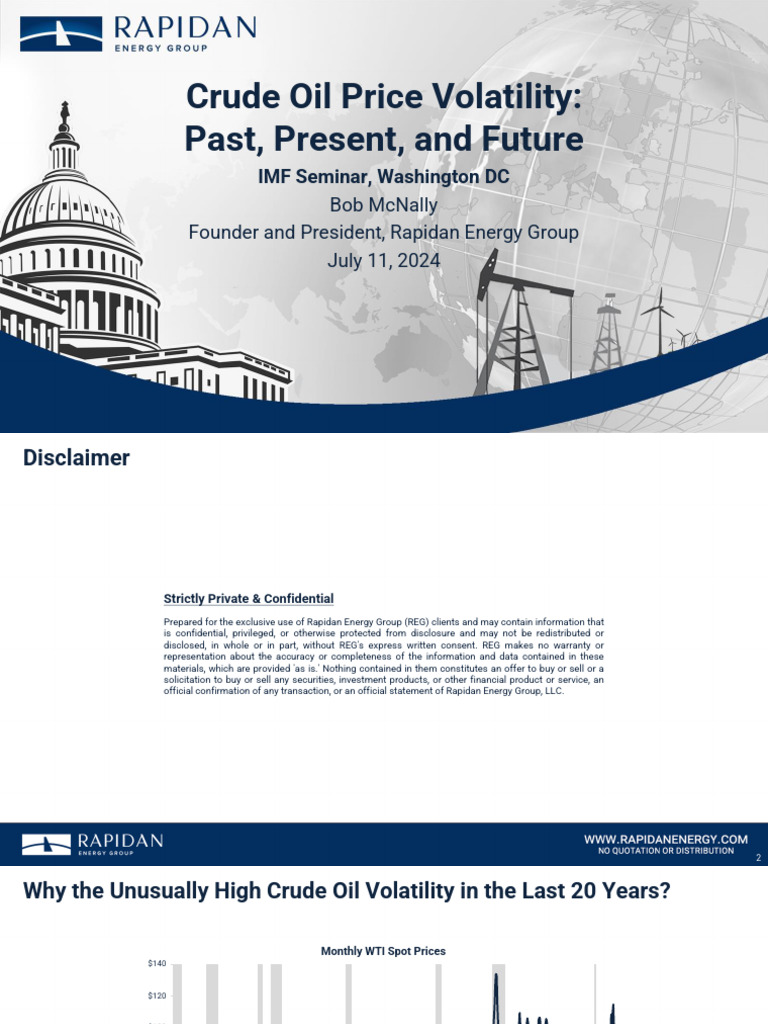 Crude Oil Price Volatility Analysis | PDF | Opec | West Texas Intermediate