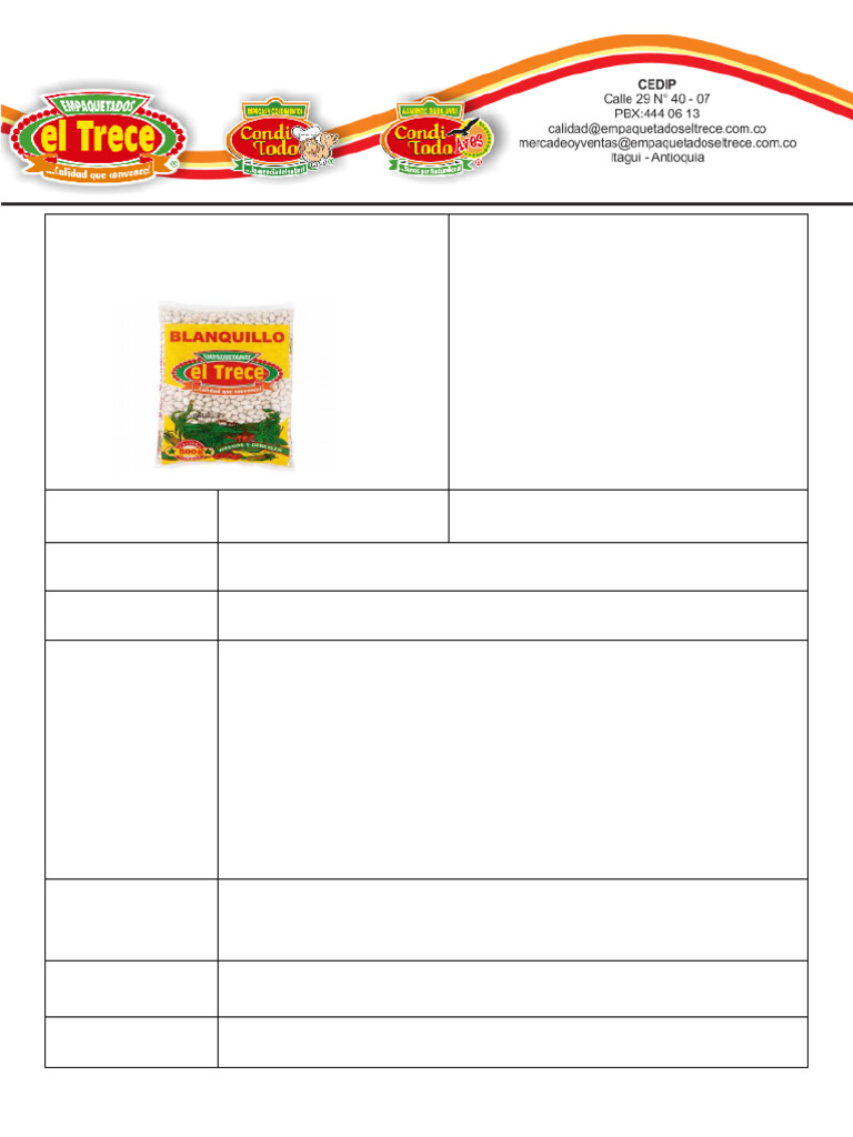 37.ft-Blanquillo El Trece | PDF | Alimentos