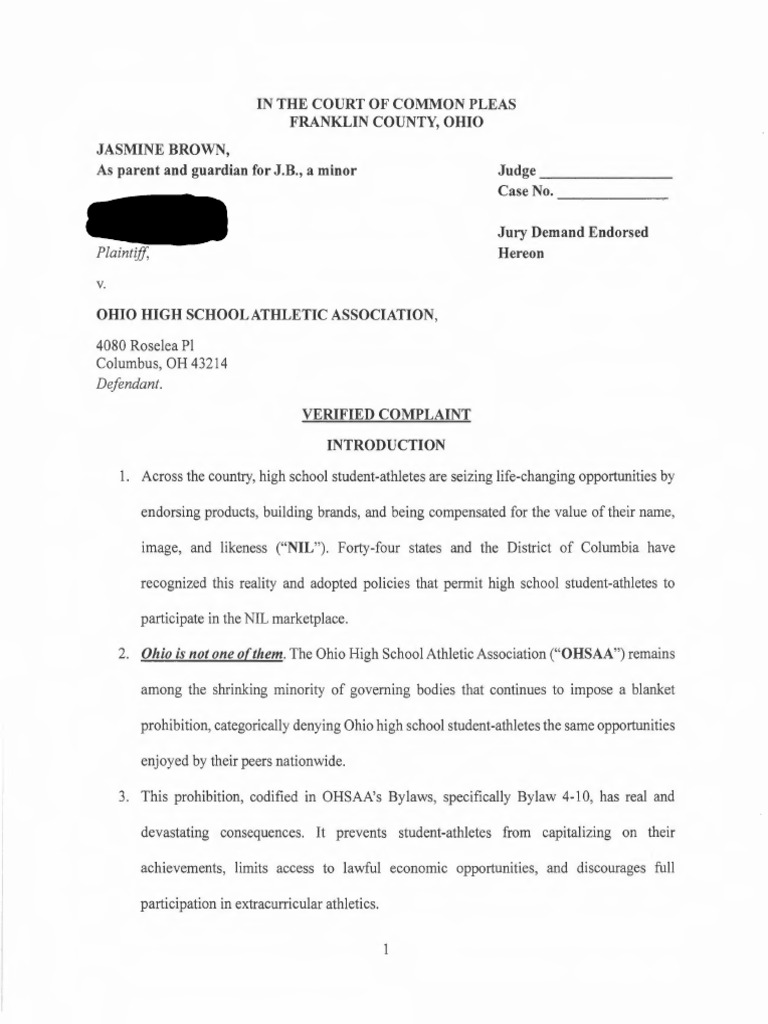 Jasmine Brown Complaint | PDF | Legal Remedy | Injunction