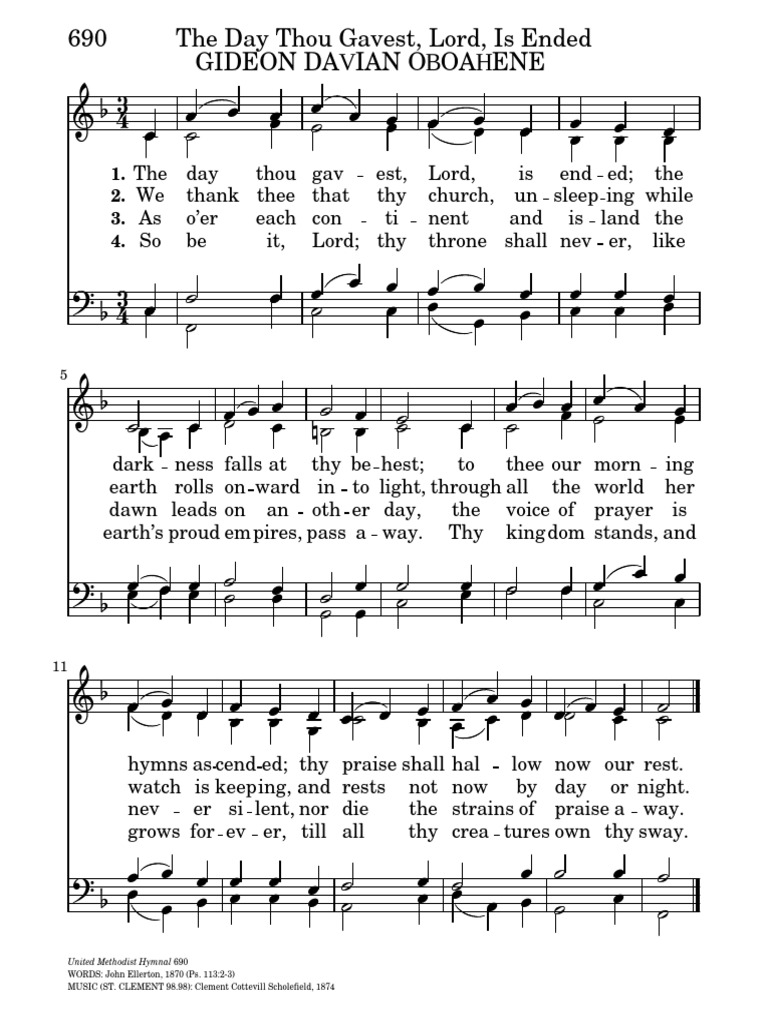 UMH 690 Accompaniment | PDF | Christian Music | Hymns