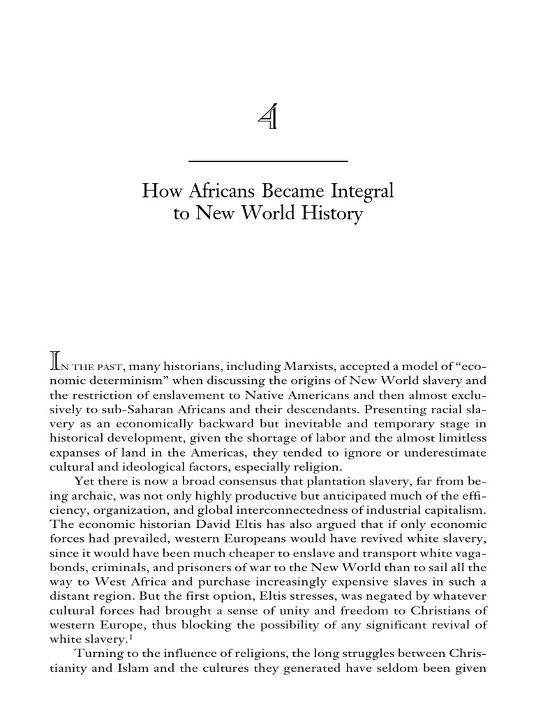 Africans' Role in New World Slavery | PDF | Atlantic Slave Trade | Slavery