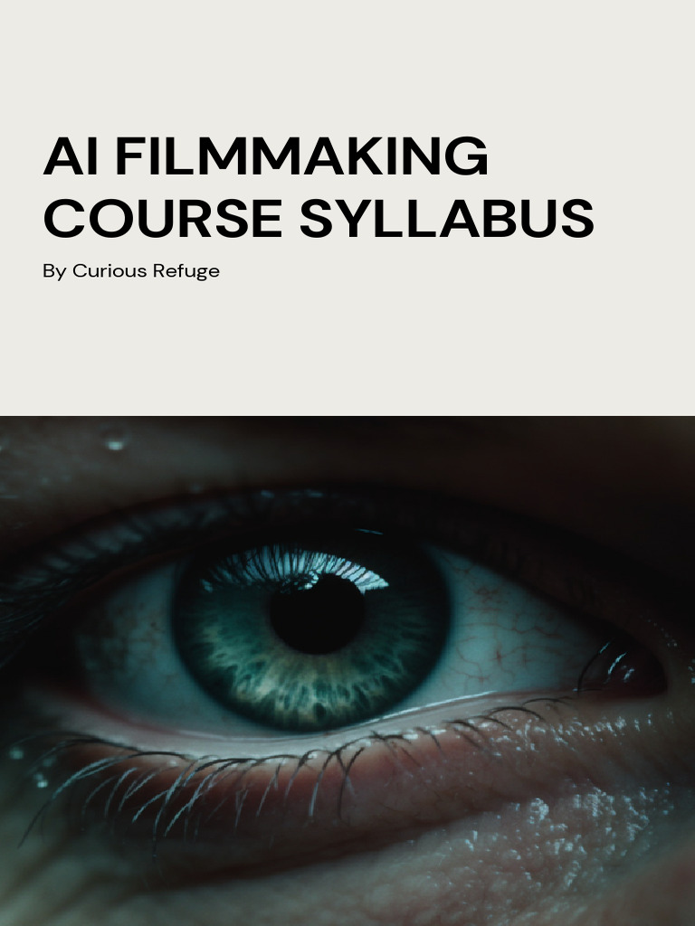 AI Filmmaking Course Syllabus | PDF | Cinematography | Artificial ...