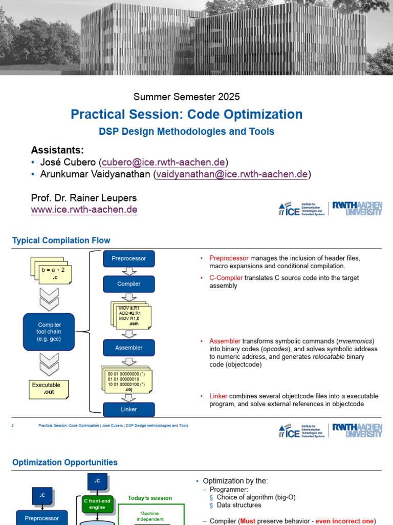 7 Code Optimization p1 | PDF | Assembly Language | Program Optimization