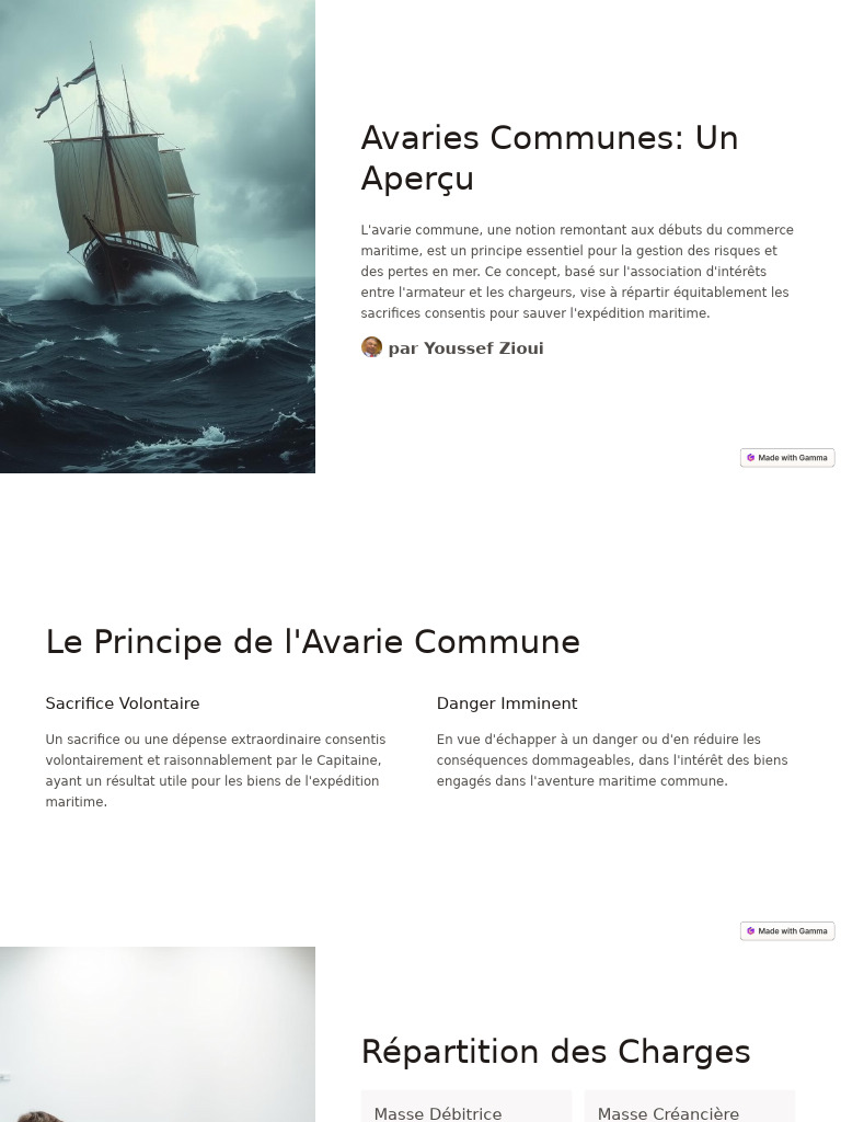 Comprendre l'Avarie Commune | PDF | Assurance