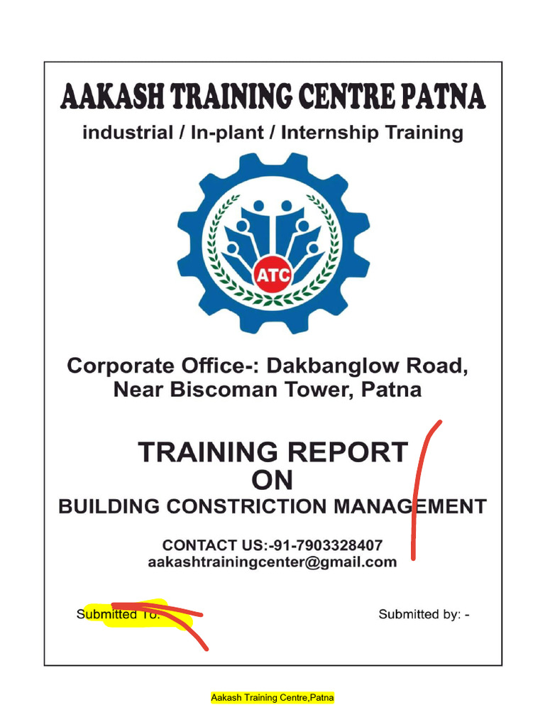 Training Report, BCM ATC | PDF | Foundation (Engineering) | Building ...
