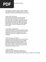 24 25 HOSA Appendix D Dress Code March10.Docx 2 | PDF | Clothing | Sneakers
