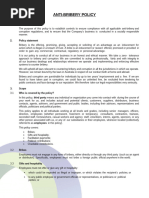 Employee Gift and Entertainment Policy | PDF | Policy | Business