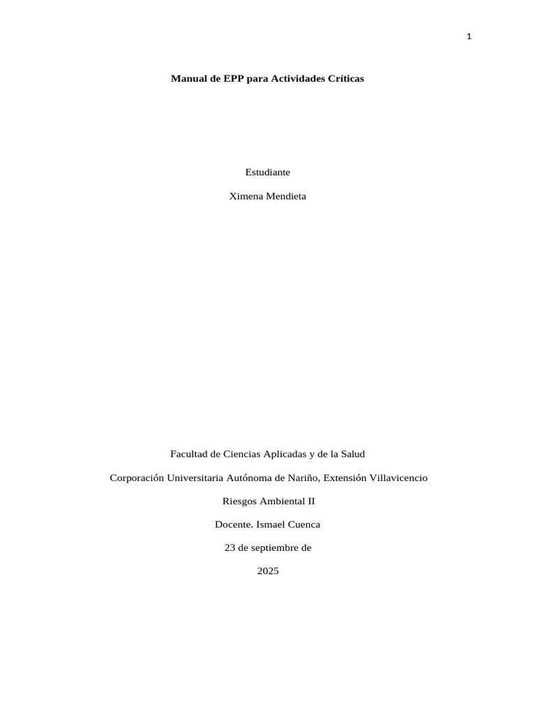 Matriz Epp - Actividades Criticas | PDF | Cuerda