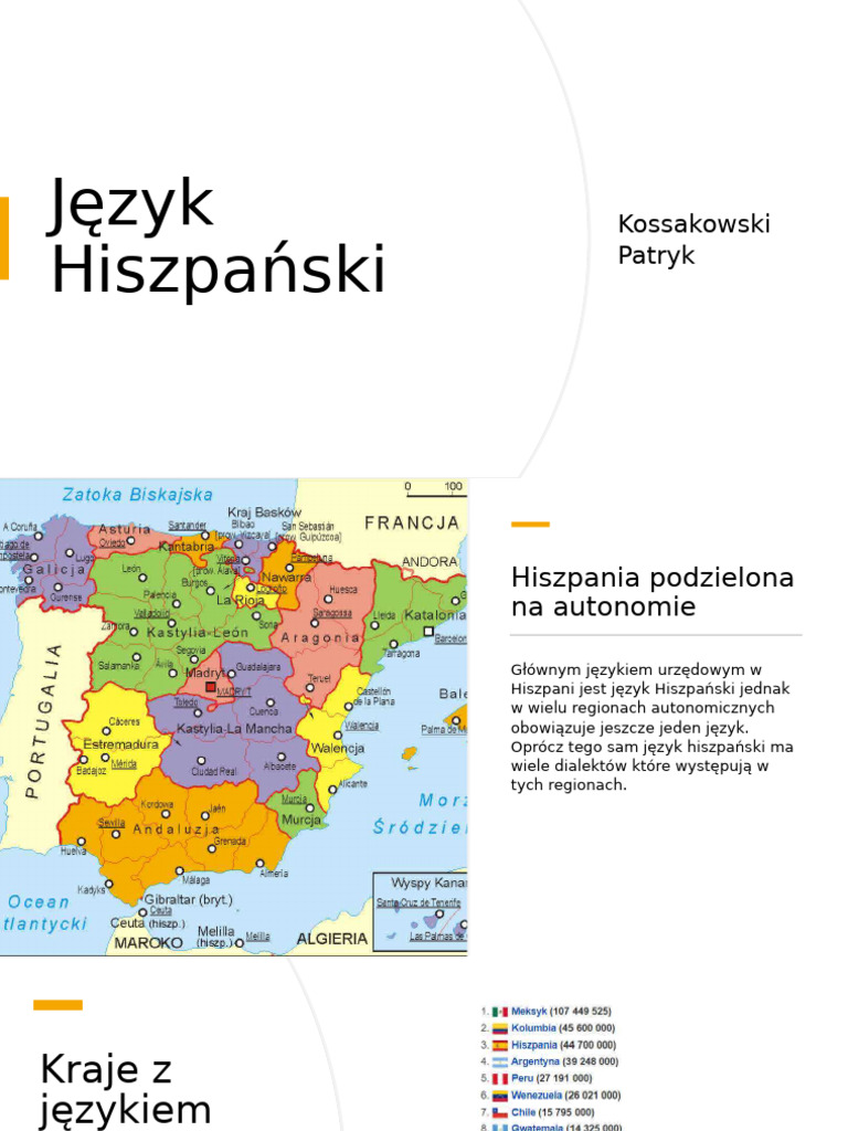 Prezentacja Hiszpanski | PDF