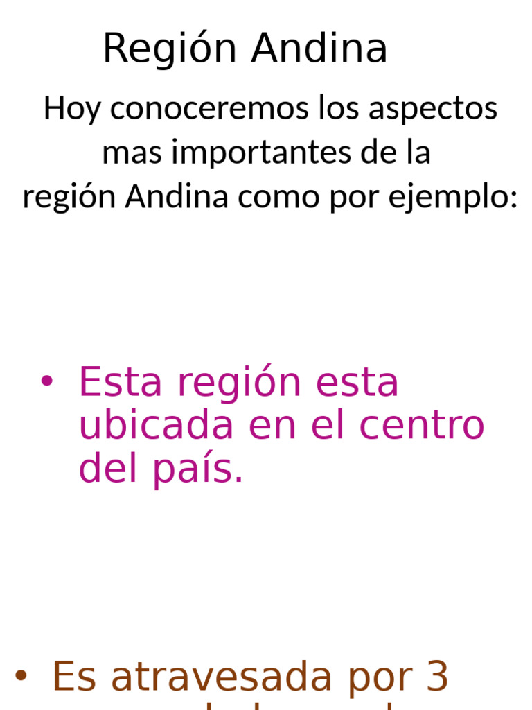 Region Andina | PDF