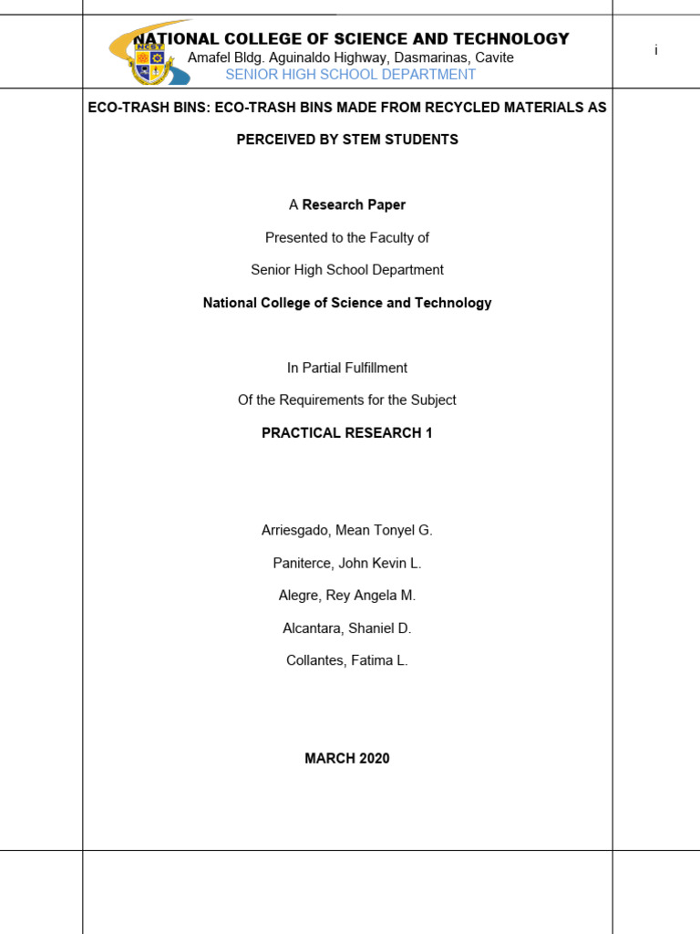 SAMPLE-MANUSCRIPT-1 | PDF | Waste | Municipal Solid Waste