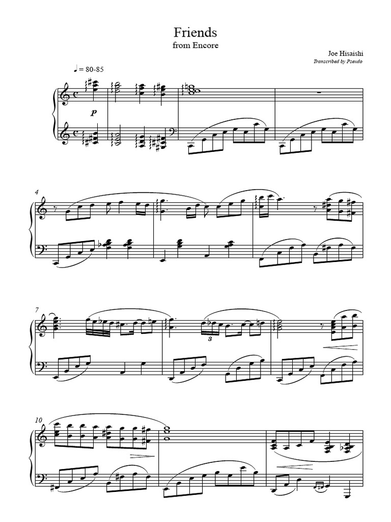 Encore Joe Hisaishi | PDF | Musical Compositions | Musicology