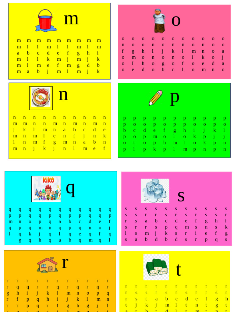 Huruf Print: Panduan dan Contoh | PDF