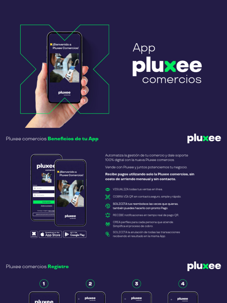 Pluxee Comercios: Gestión Digital Eficiente | PDF | Código QR | Informática